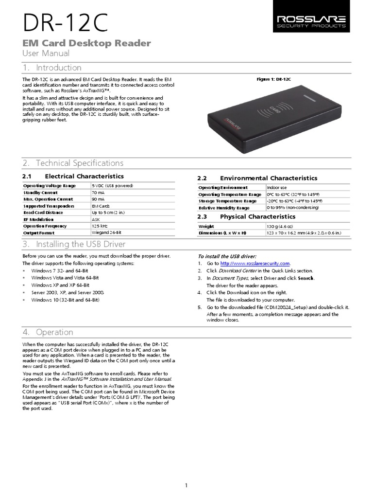 DR-12C User Manual v01 - 220916 - English | PDF | Microsoft Windows ...