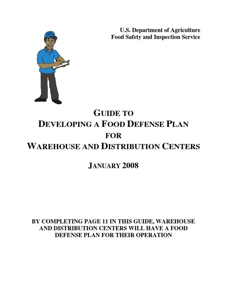 Guidance Document Warehouses Food Defense AF910 | PDF | Food Safety ...