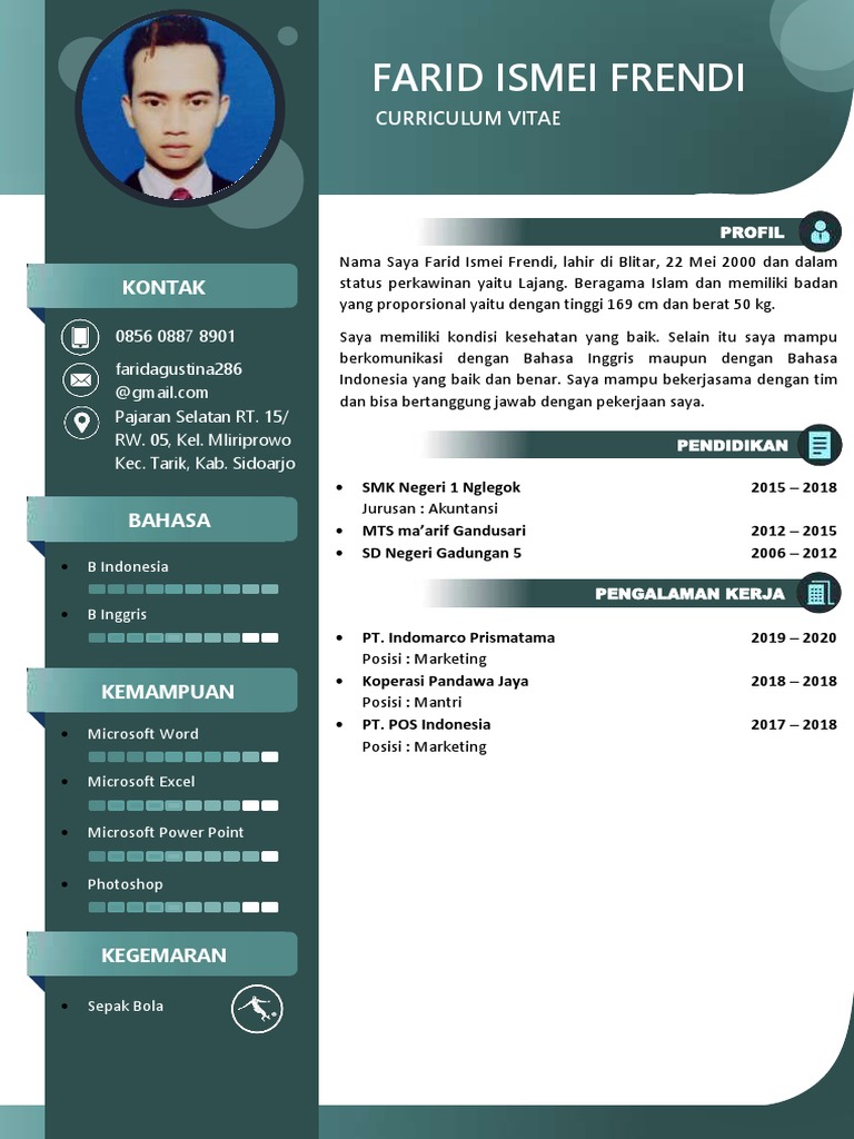 CV Farid Ismei F | PDF