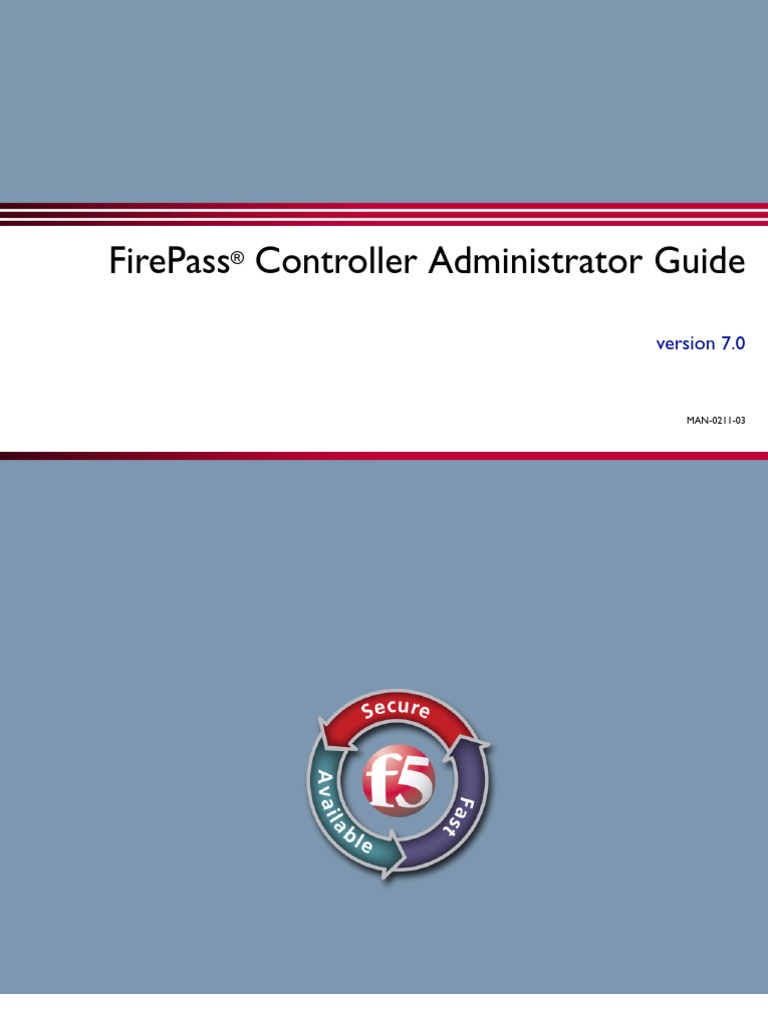 FirePass Controller Administrator Guide, Version 7.0.0 | PDF | Public ...