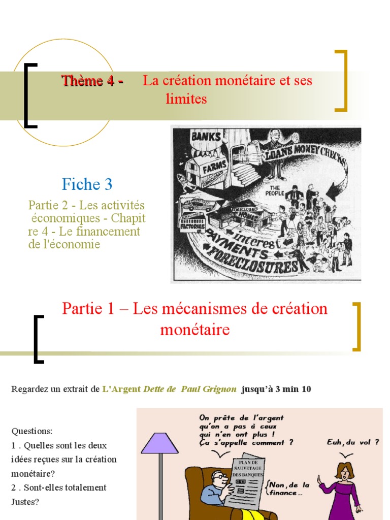 Limites de la création monétaire | PDF | Affaires | Finance et gestion ...