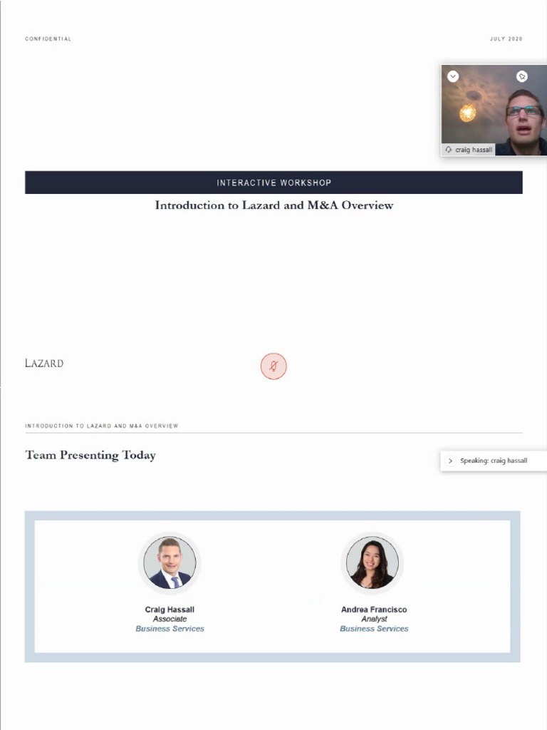 Lazard M&A | PDF