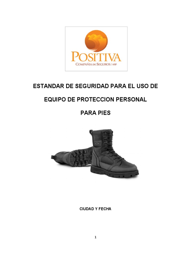 Procedimiento de EPP PIES | PDF | Bota | Calzado