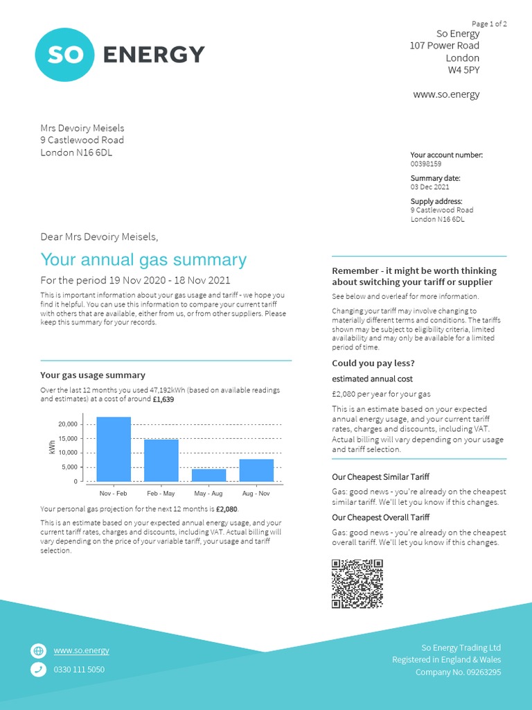 Gas Annual Statement2021 | PDF | Tariff | Energy Conservation