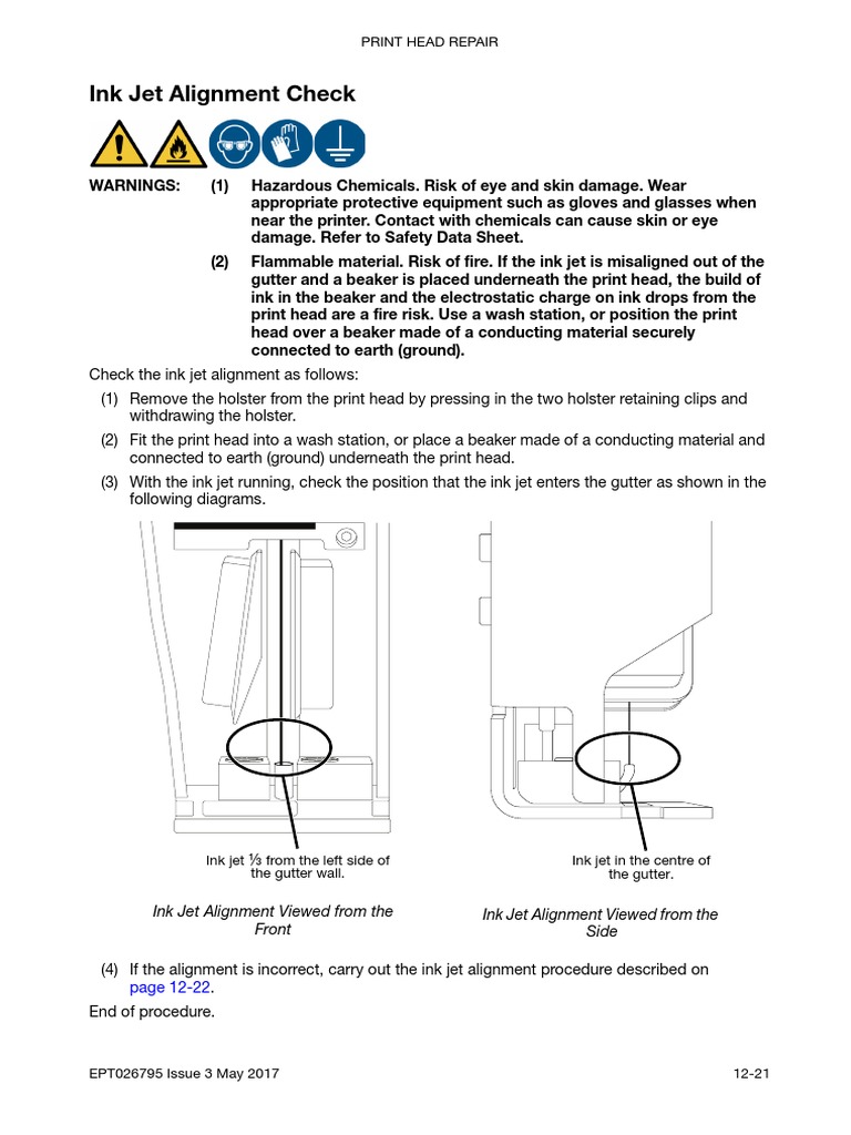 Ink Jet Alignment Check: Print Head Repair | PDF | Printer (Computing ...