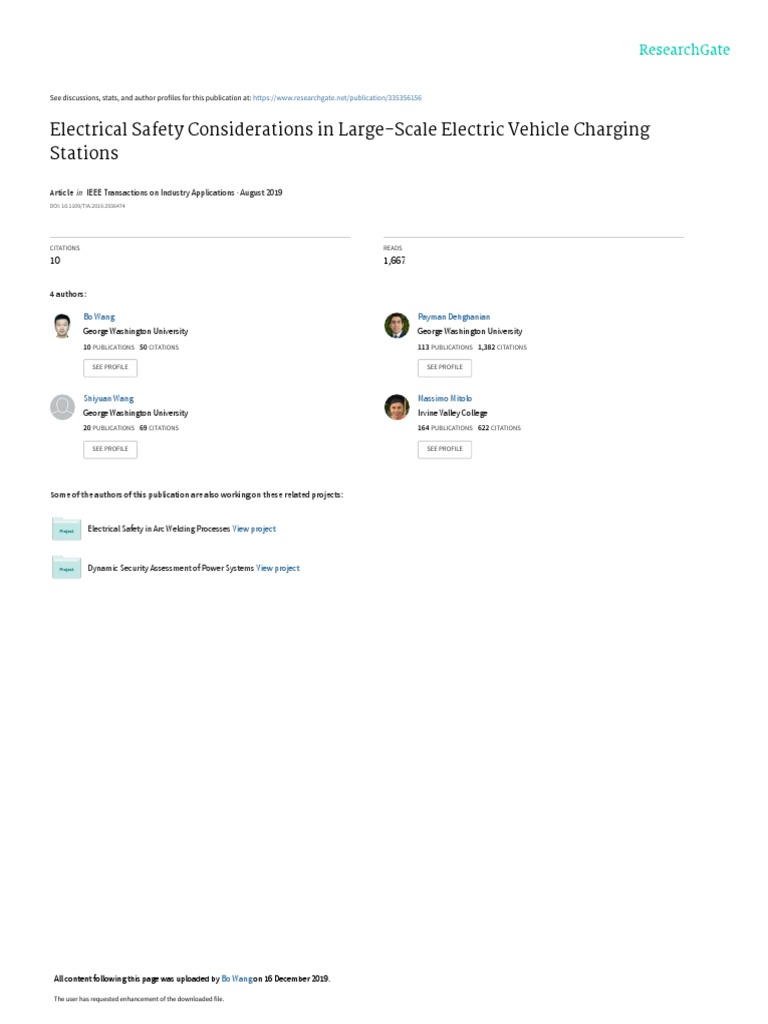 Electrical Safety Considerations in Large Scale Electric Vehicle ...