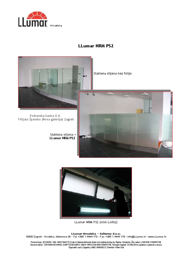 LLumar NRM PS2 Prikaz | PDF