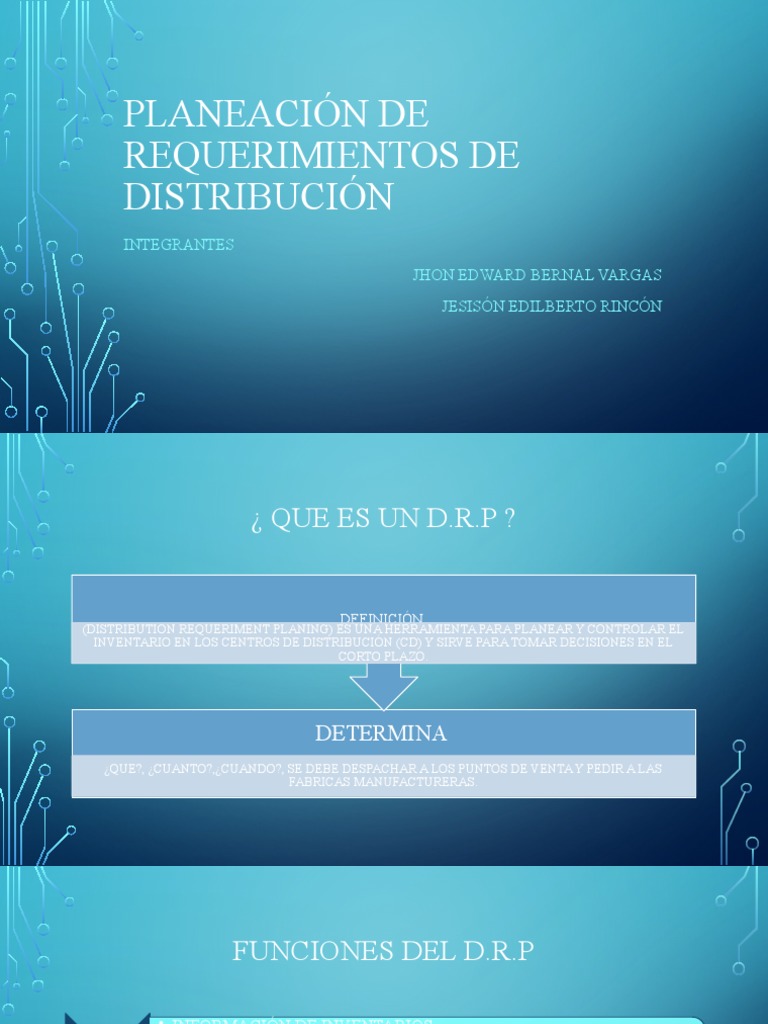 Planificación de requerimientos de distribución mediante el uso de DRP para mejorar el flujo de ...