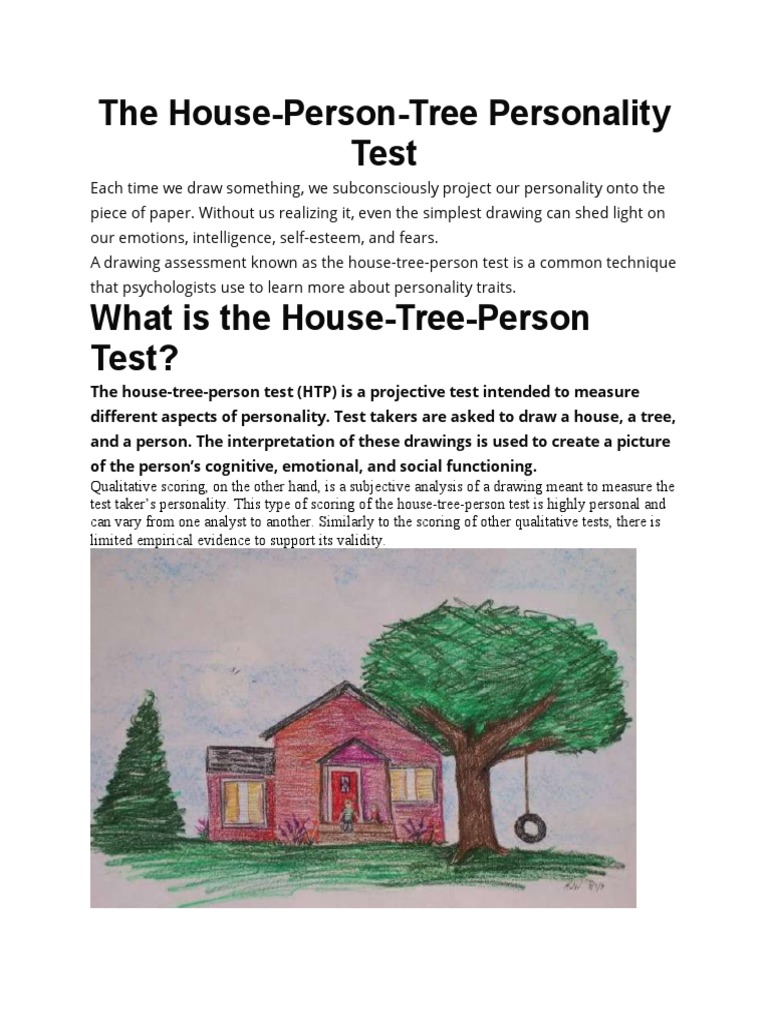 The House-Person-Tree Personality Test | PDF | Art Therapy | Psychology