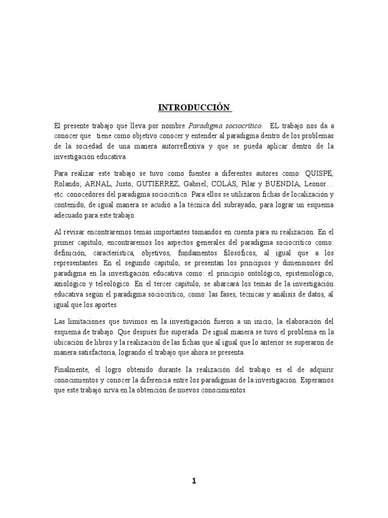 Paradigma Critico | PDF | La teoría crítica | Conocimiento