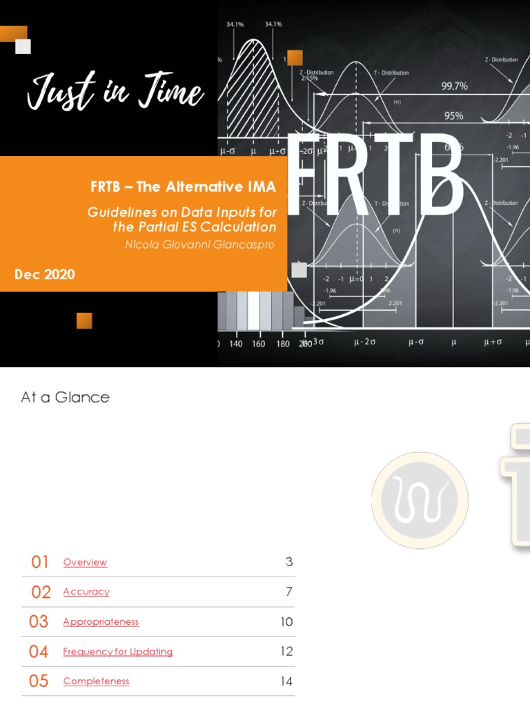 FRTB - The Alternative IMA: Guidelines On Data Inputs For The Partial ...