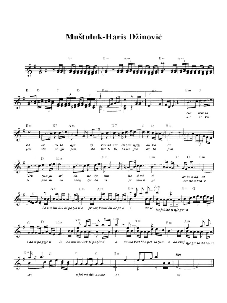 Mustuluk - Haris-Dzinovic | PDF