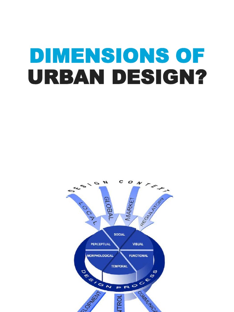 Key Dimensions of Urban Design | PDF | Urban Design | Space