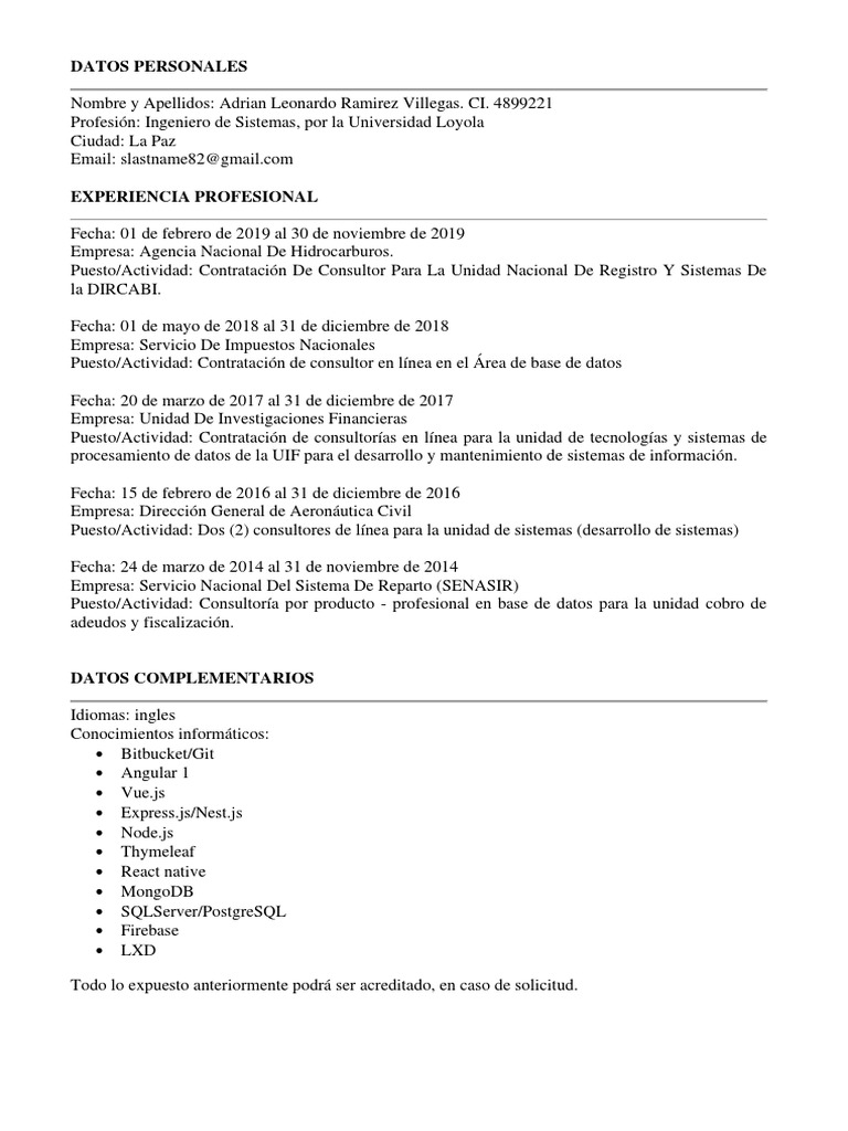 CV Fake | PDF