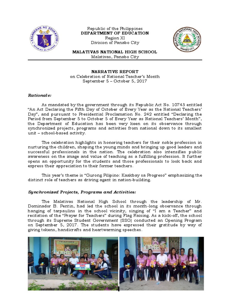 Narrative Report | PDF