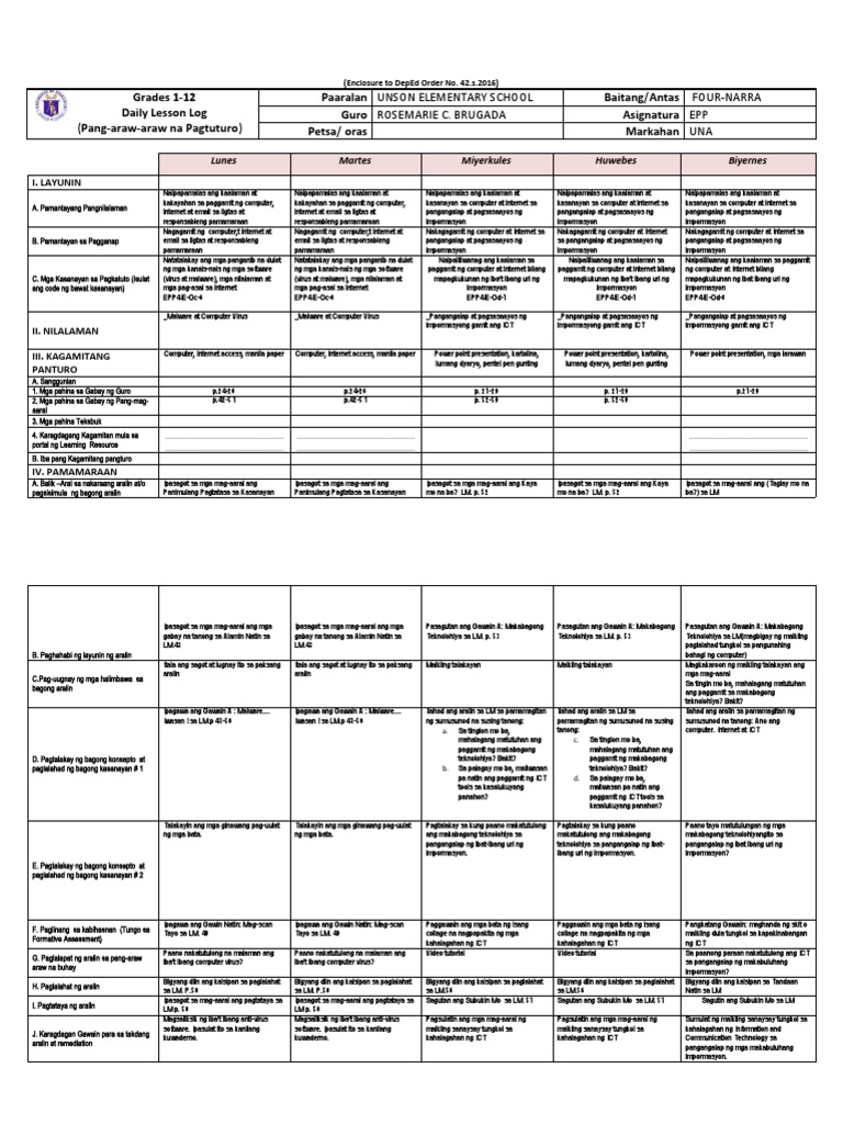 DLL Epp Ict Week 4 | PDF