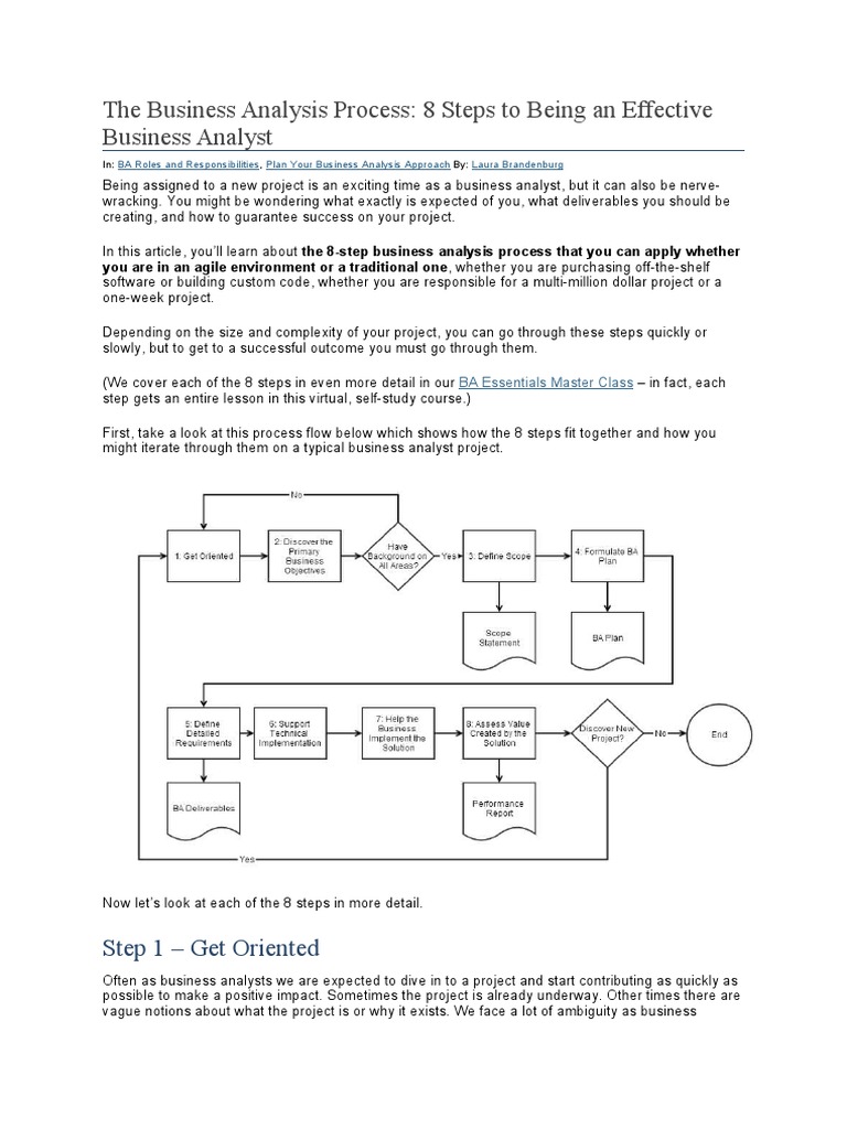 The Business Analysis Process | PDF | Business Analysis | Use Case