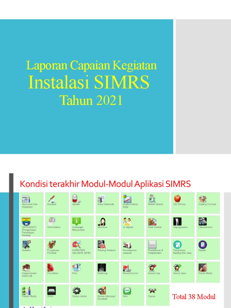 Laporan Kegiatan SIMRS 2021 | PDF
