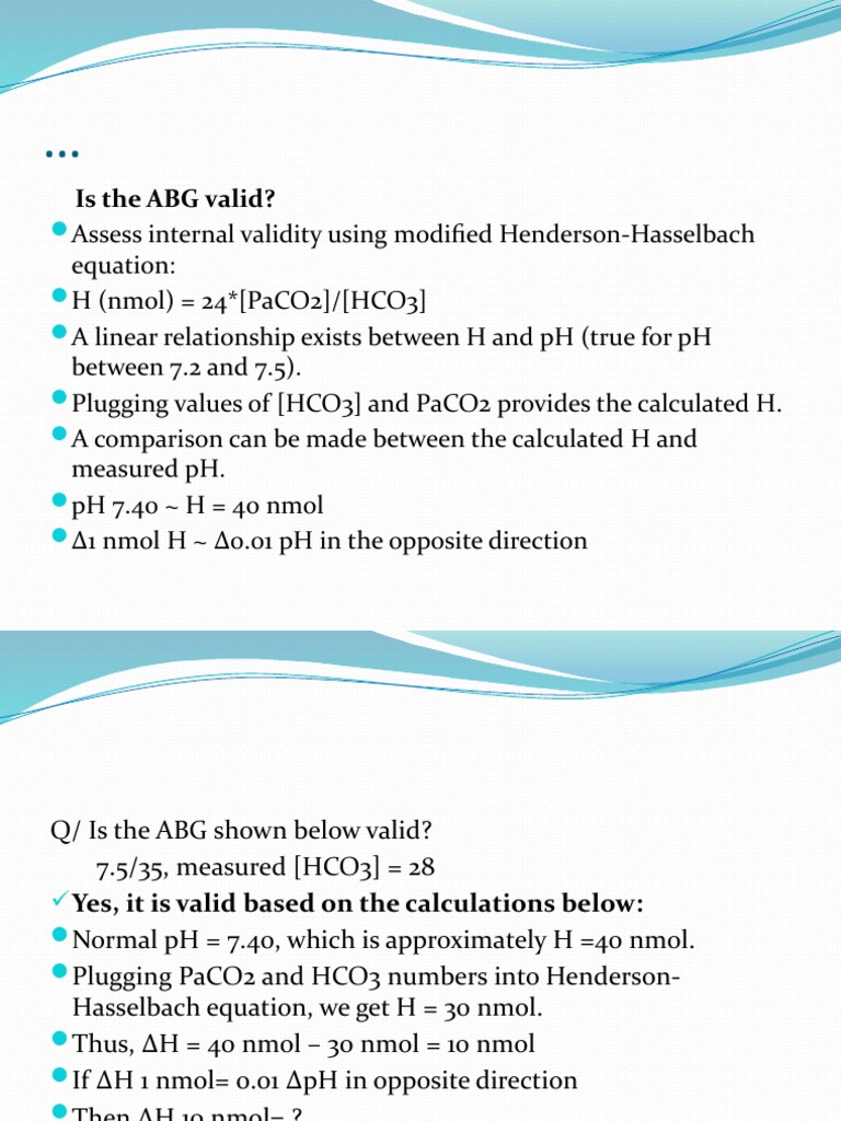 Is The ABG Valid? | PDF | Medical Specialties | Clinical Medicine