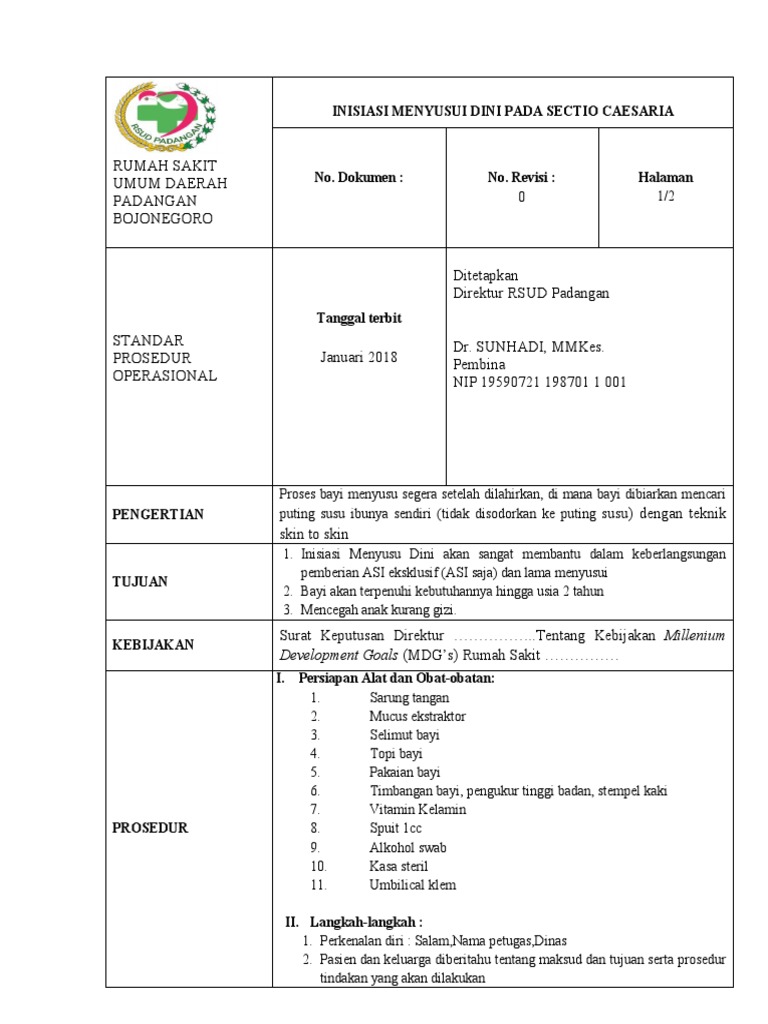 SPO IMD Dan ASI Eksklusif Gemeli Partus SC | PDF | Kesehatan Holistik