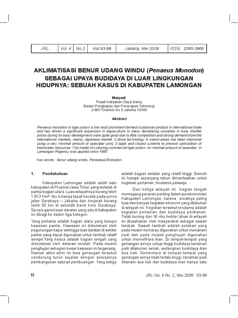 Penurunan Salinitas | PDF