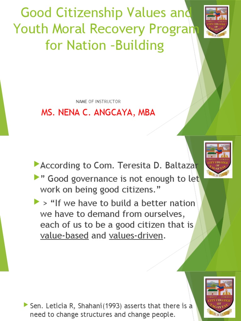 Good Citizenship Values | PDF | Justice | Crime & Violence