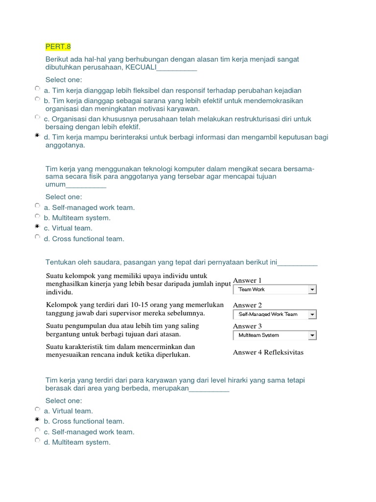 Kuis Po Pert 8-14 | PDF