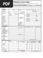 CS Form No. 212 Revised Personal Data Sheet - 2017 | PDF | Passport ...
