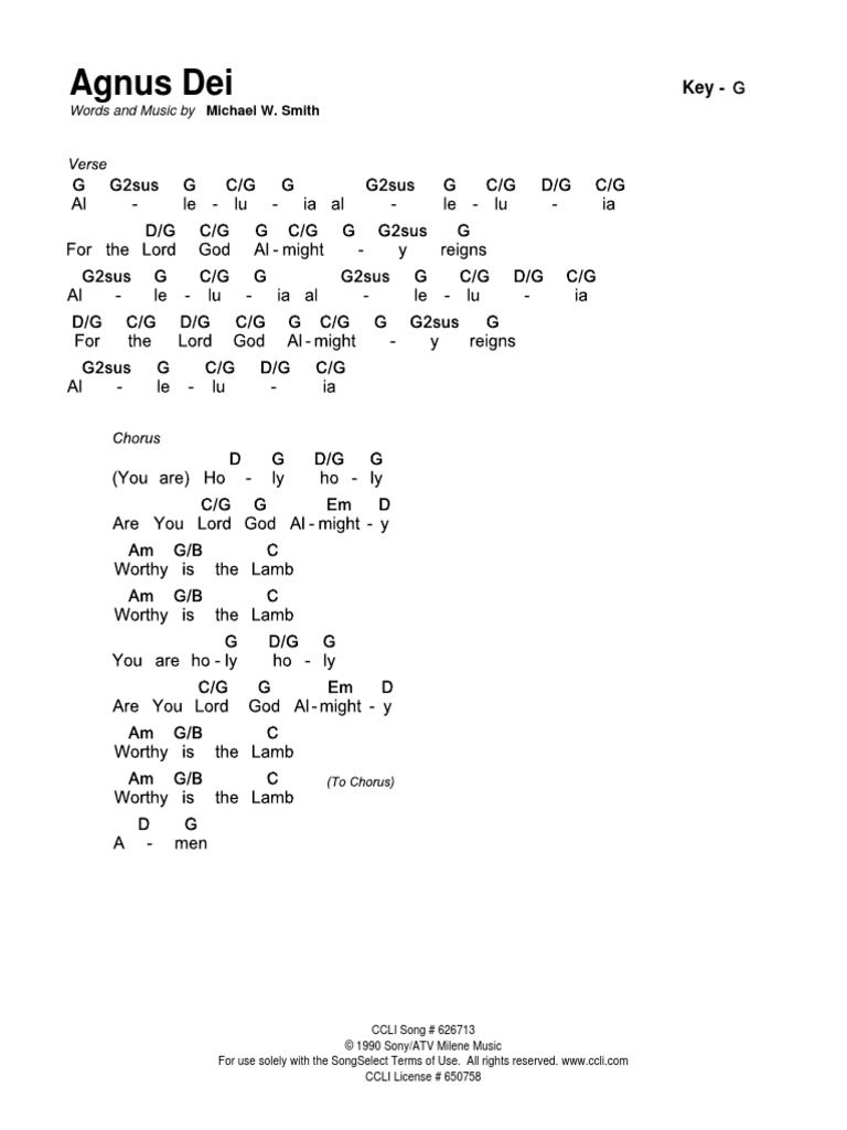 Agnus Dei-G | PDF