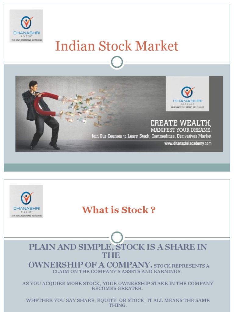 Indian Stock Market Basics For Beginners | PDF | Stocks | Financial Markets