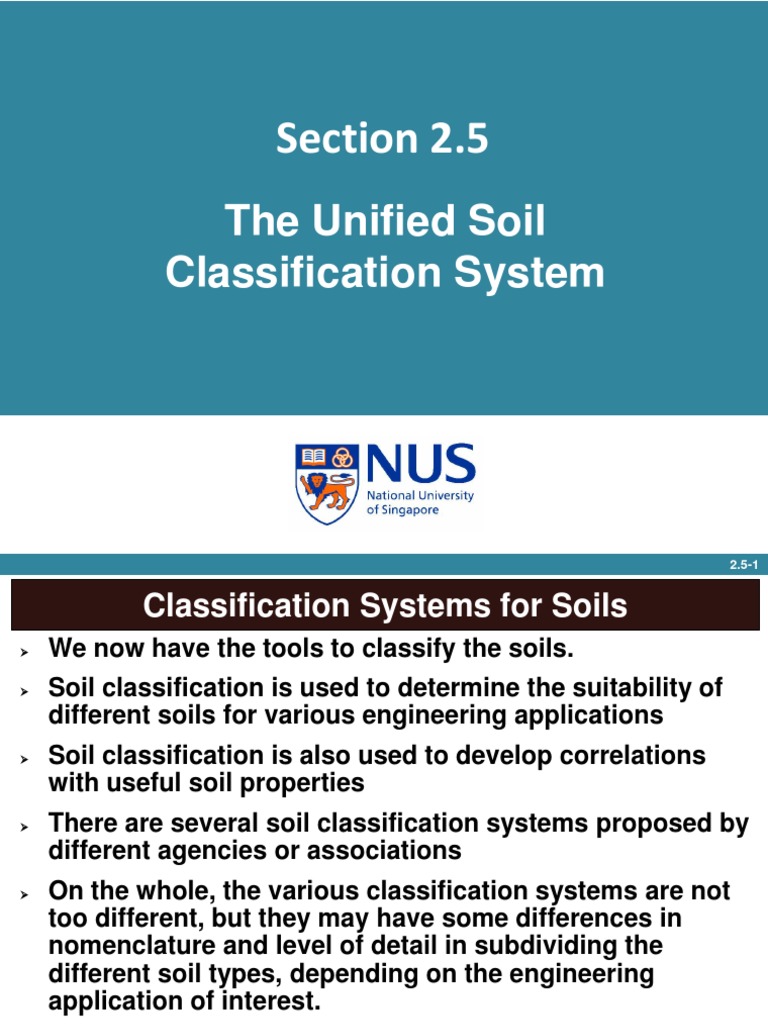 2.5 The Unified Soil Classification System | PDF | Sand | Silt