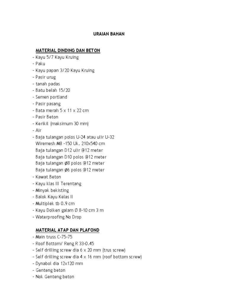 5JT Per M2 | PDF | Building Engineering | Building Materials