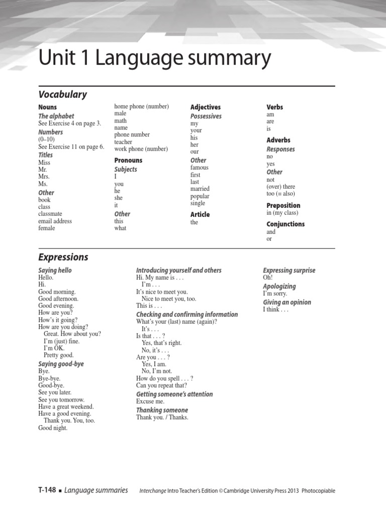 Vocabulary For Basic and Intermediate Levels (A1-B1+) | PDF | Adjective ...