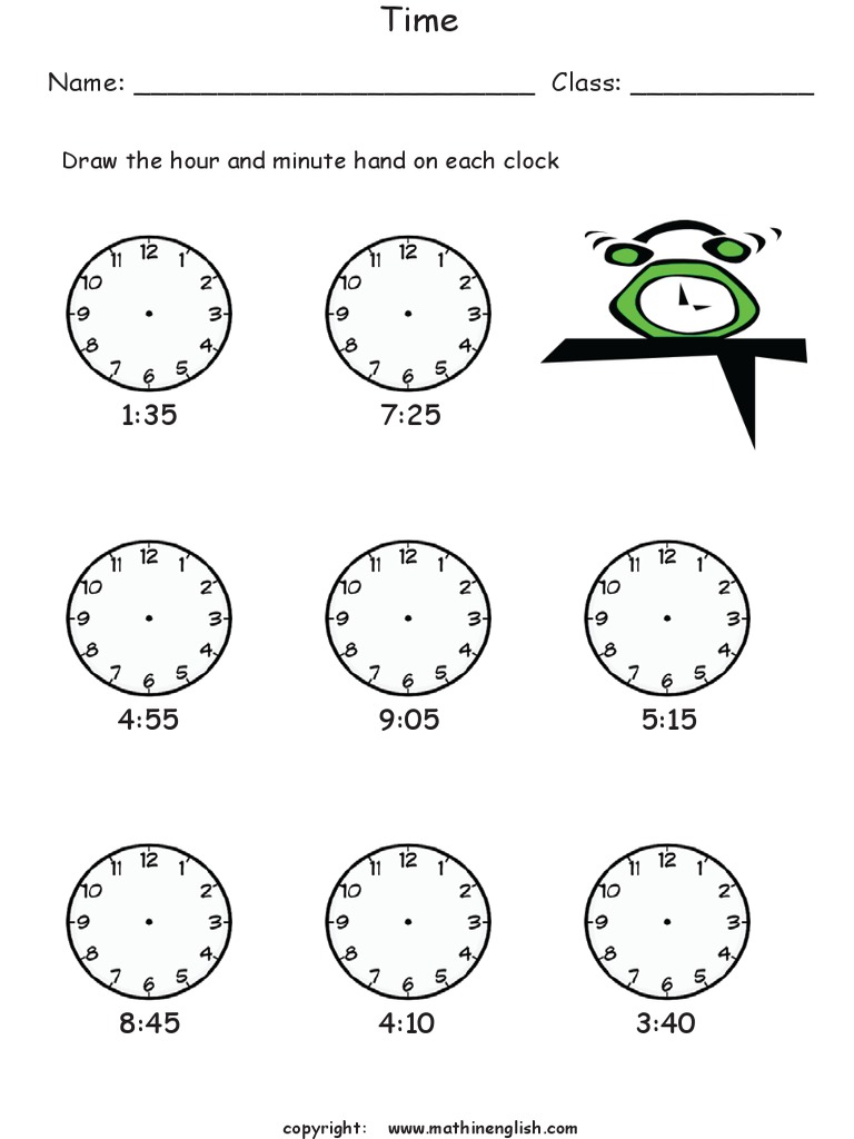 Telling Time PDF
