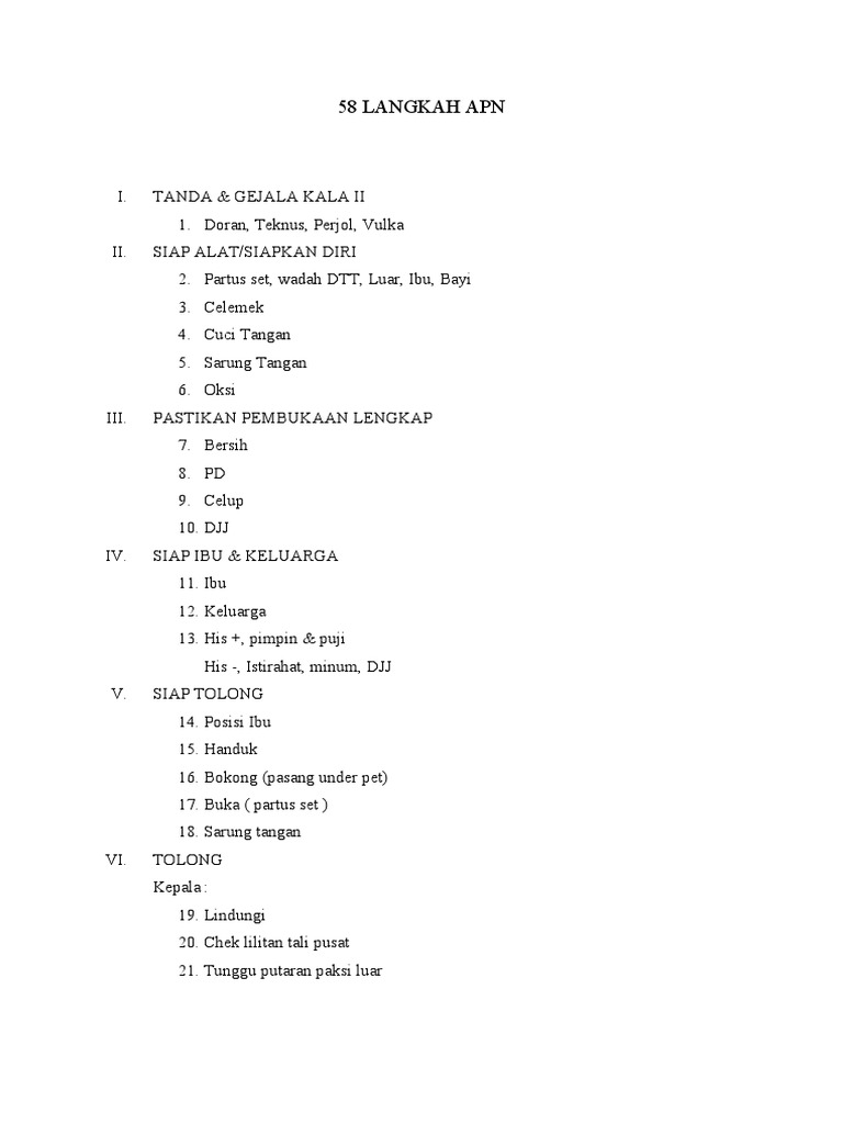 58 Langkah Apn | PDF