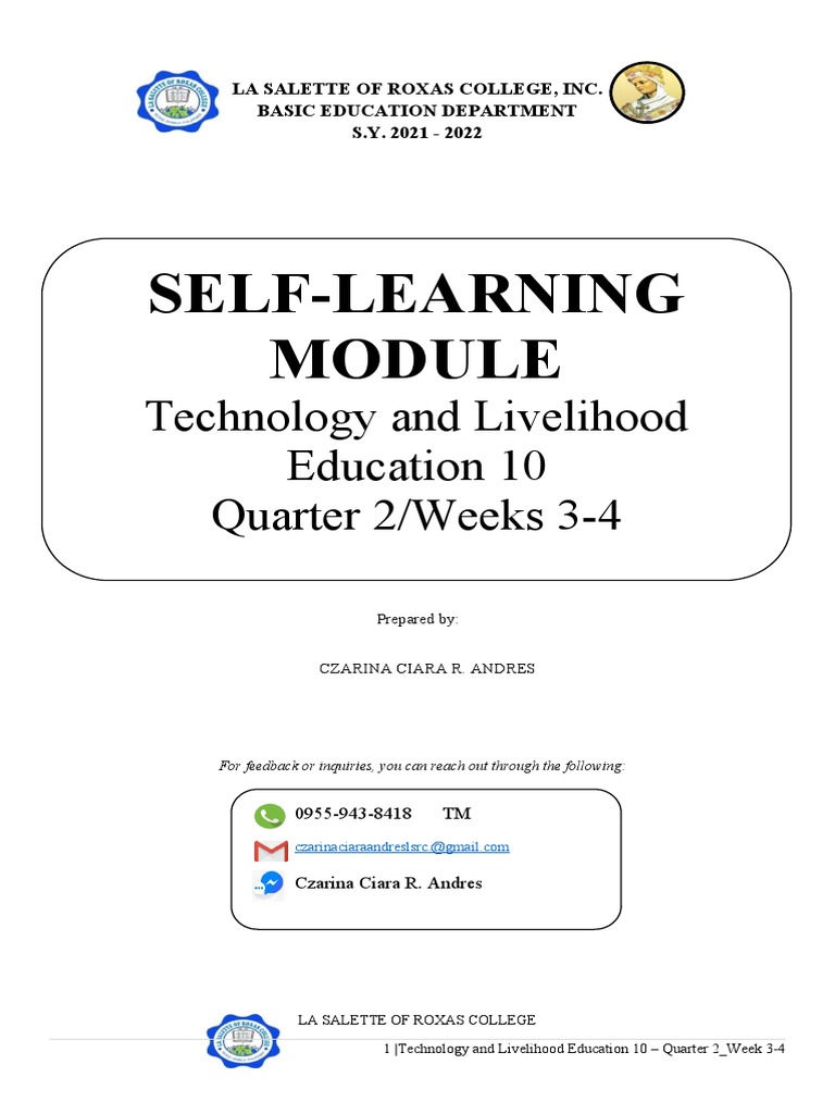 TLE 10 (Cookery) Q2-Week 3-4 | PDF | Vegetables | Cooking