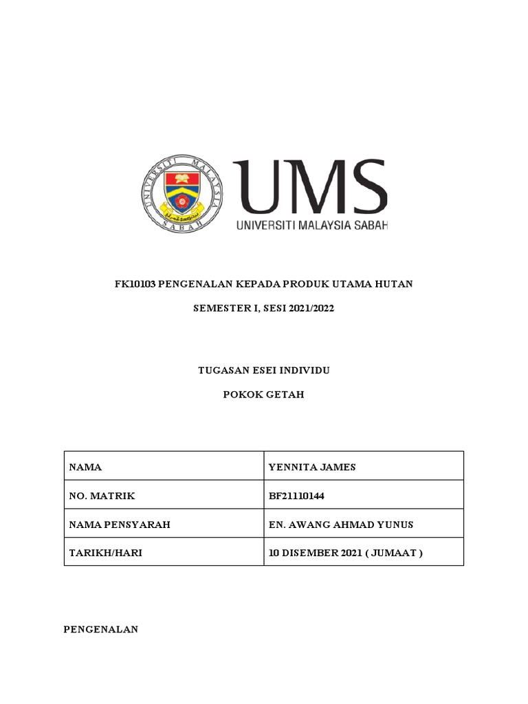 Pokok Getah | PDF