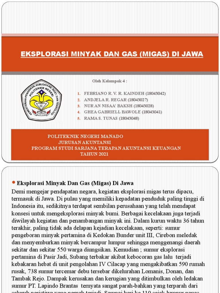 Eksplorasi Minyak Dan Gas (Migas) Di Jawa | PDF
