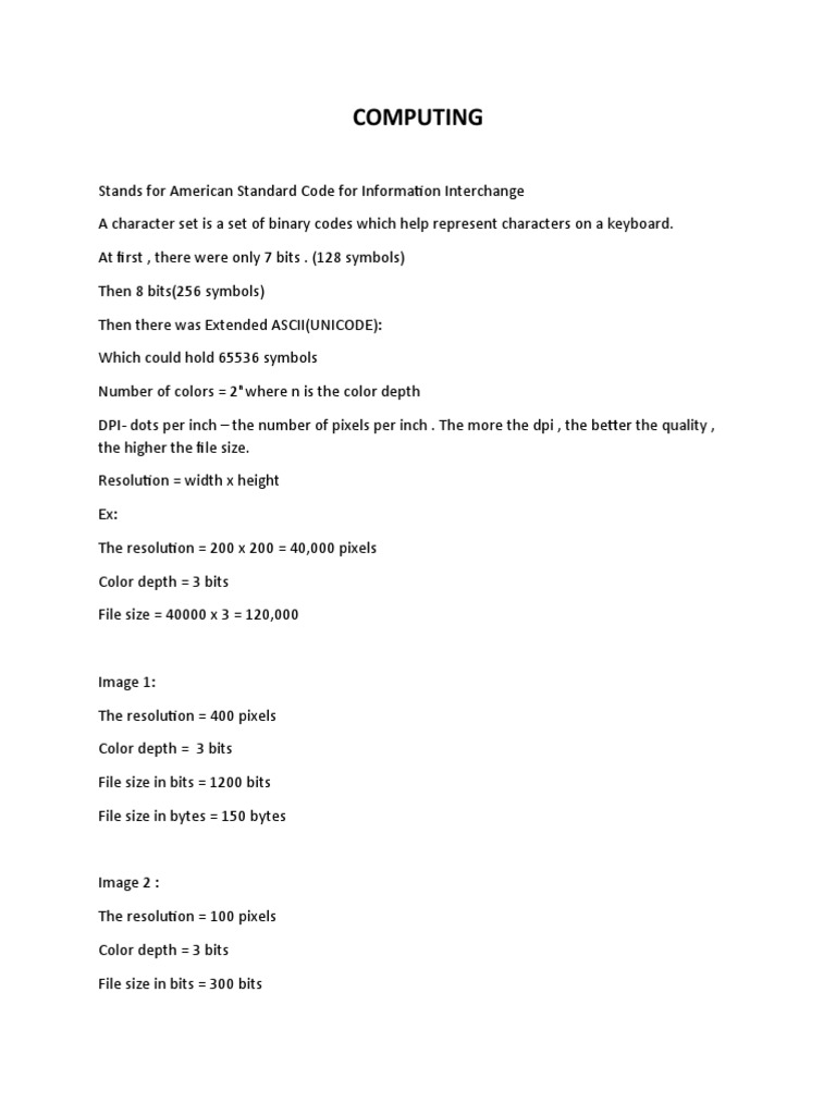 ASCII Computer Science Code | PDF | Computer Network | Network Topology