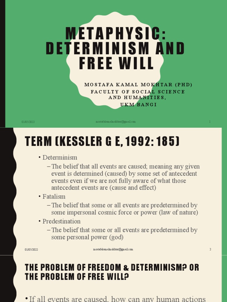 Determinism and Free Will | PDF | Free Will | Determinism