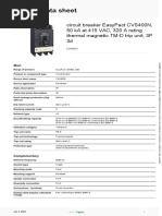 Product Data Sheet: Easypact CVS - CVS630F ETS 2.3 Circuit Breaker ...
