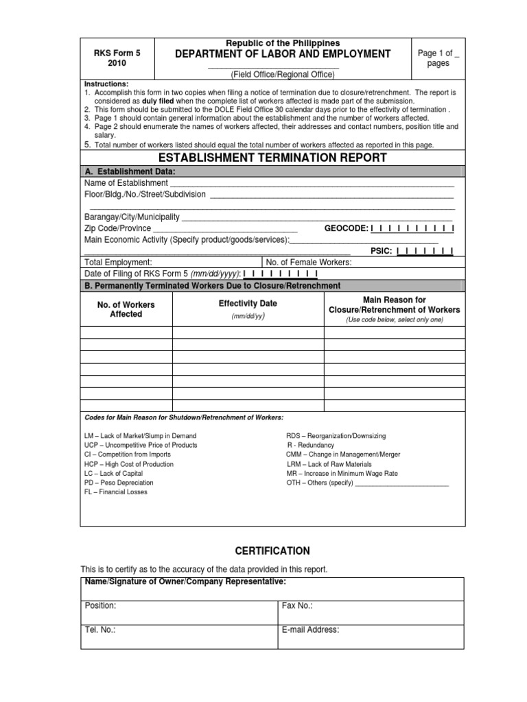 Rks Form 5 and Jdms GC Forms Final1 | PDF | Employment | Labor