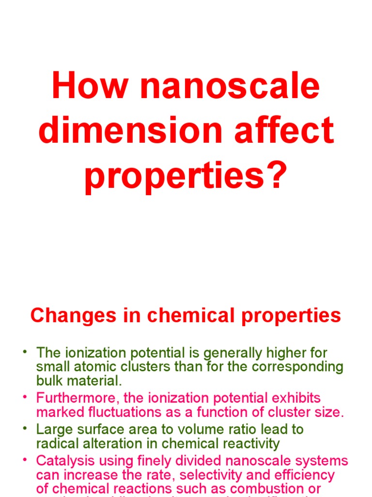 How Nanoscale Dimension Affect Properties | PDF | Magnetism | Nanoparticle