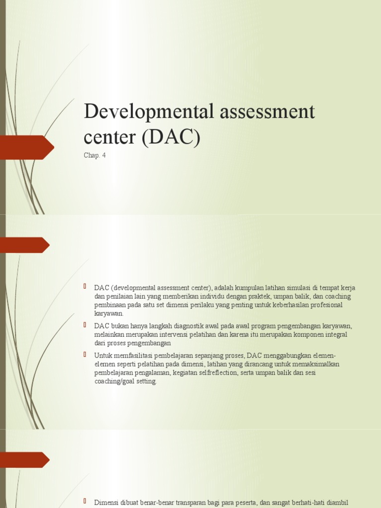 Developmental Assessment Center (DAC) | PDF