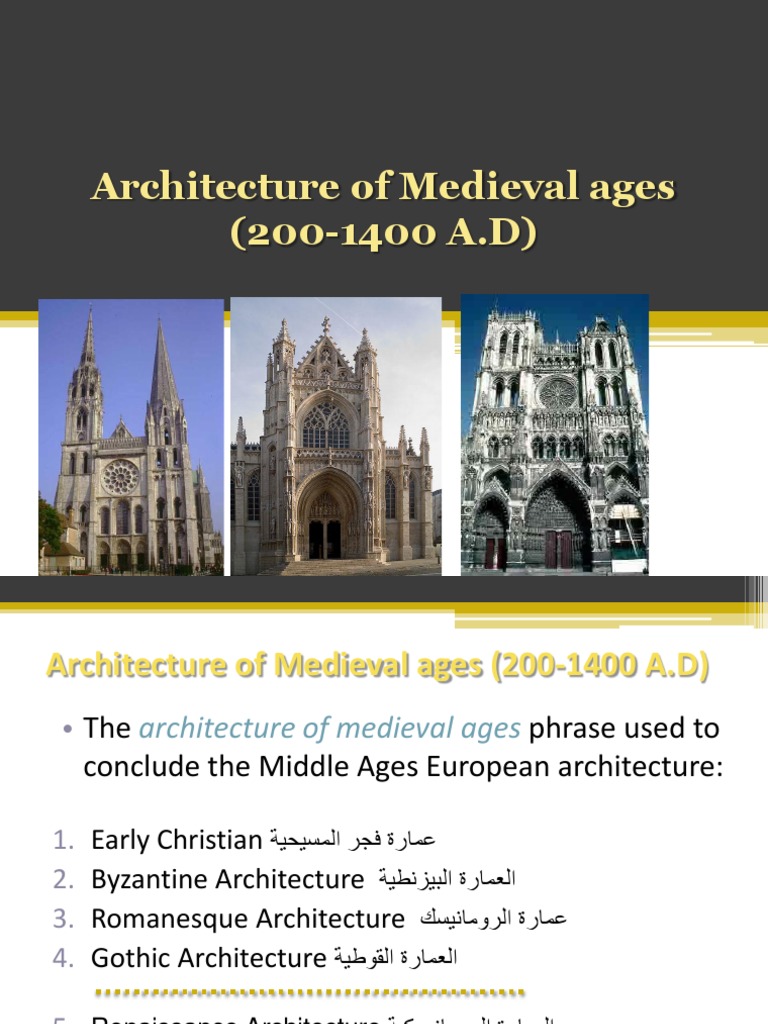 1 - Architecture of Medieval Ages | PDF | Church (Building) | Dome