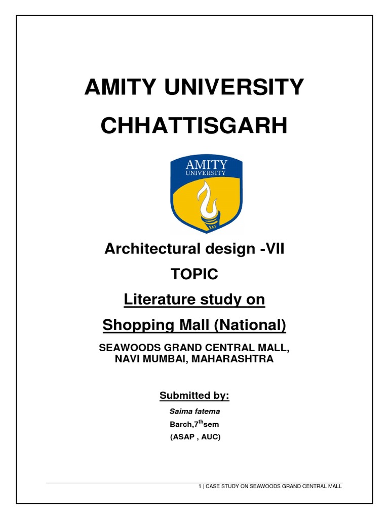 Toaz - Info Amity University Chhattisgarh Architectural Design Vii ...