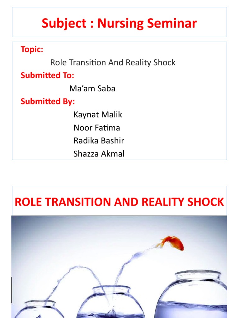 Role Transition and Reality Shock P | PDF | Nursing | Mentorship