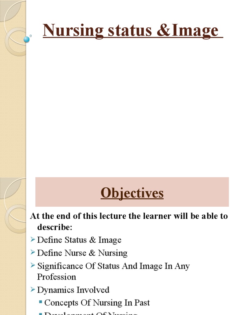 1 - Nursing - Status - and - Image | PDF | Nursing | Bachelor's Degree