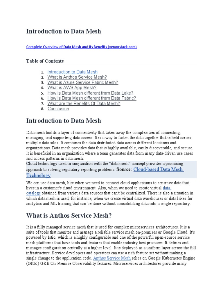 Introduction To Data Mesh | PDF | Cloud Computing | Amazon Web Services