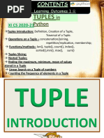 Revised TUPLE in Python | PDF | Function (Mathematics) | Maxima And Minima